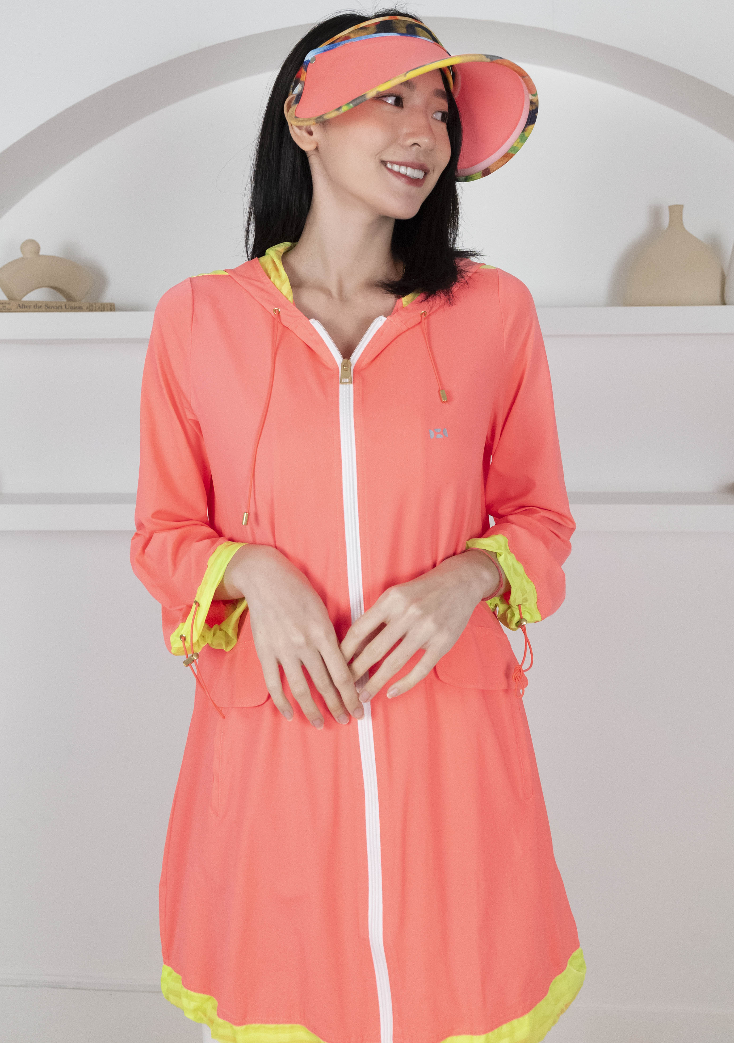 長版抽繩束口連帽外套 | HOII后益